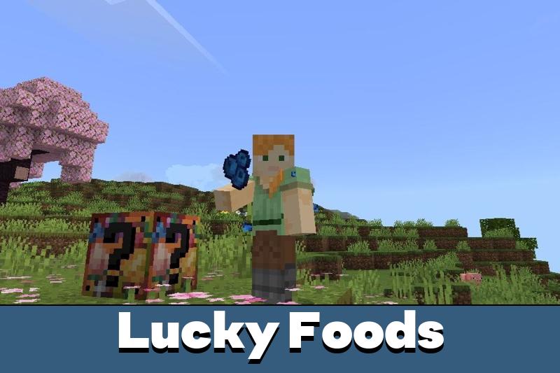 Download Lucky Foods Mod for Minecraft Bedrock Edition