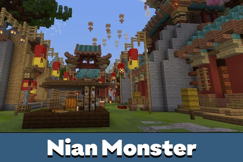 Download Nian Monster Attack Map for Minecraft Bedrock Edition