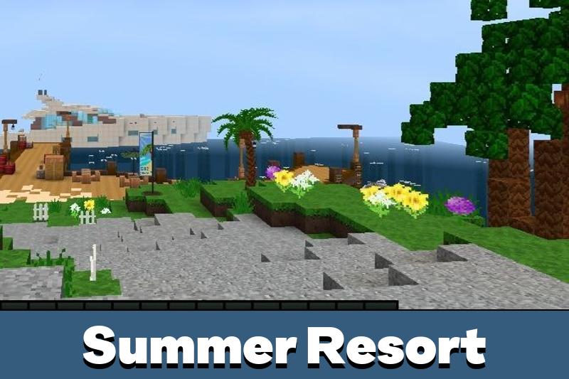 Download Summer Luxury Resort Map for Minecraft Bedrock