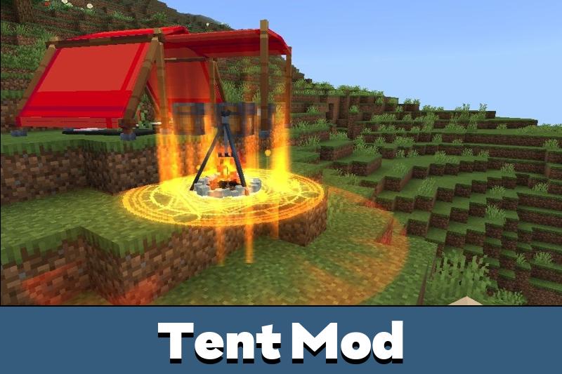 Download Tent Mod for Minecraft Bedrock Edition