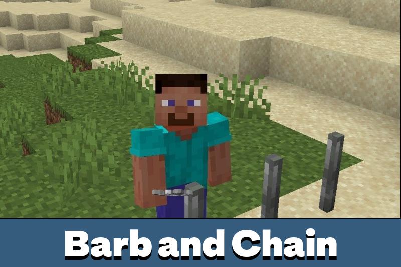 Download Barb and Chain Mod for Minecraft Bedrock Edition