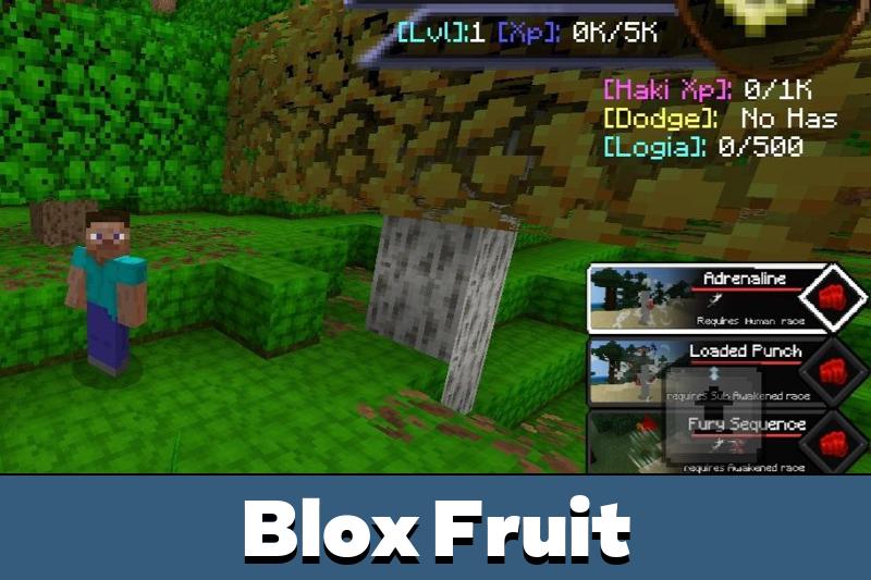 Download Blox Fruit Mod for Minecraft Bedrock Edition