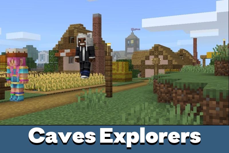 Download Caves and Cliffs Explorers Map for Minecraft Bedrock