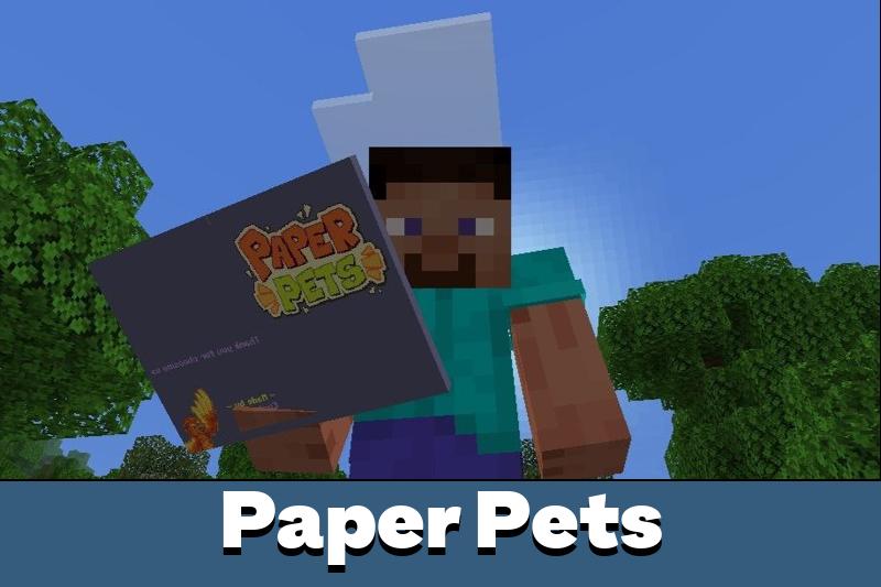 Download Paper Pets Mod for Minecraft Bedrock Edition