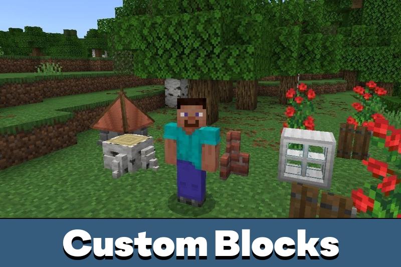Download Custom Blocks Mod for Minecraft Bedrock Edition