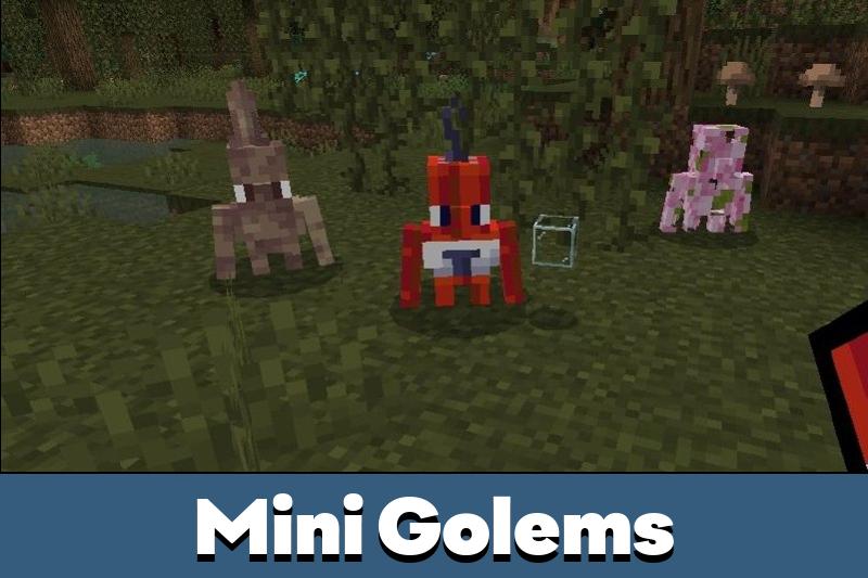 Download Mini Golems Mod for Minecraft Bedrock Edition
