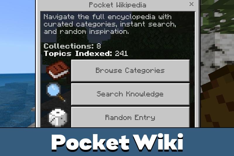 Download Pocket Wikipedia Mod for Minecraft Bedrock Edition