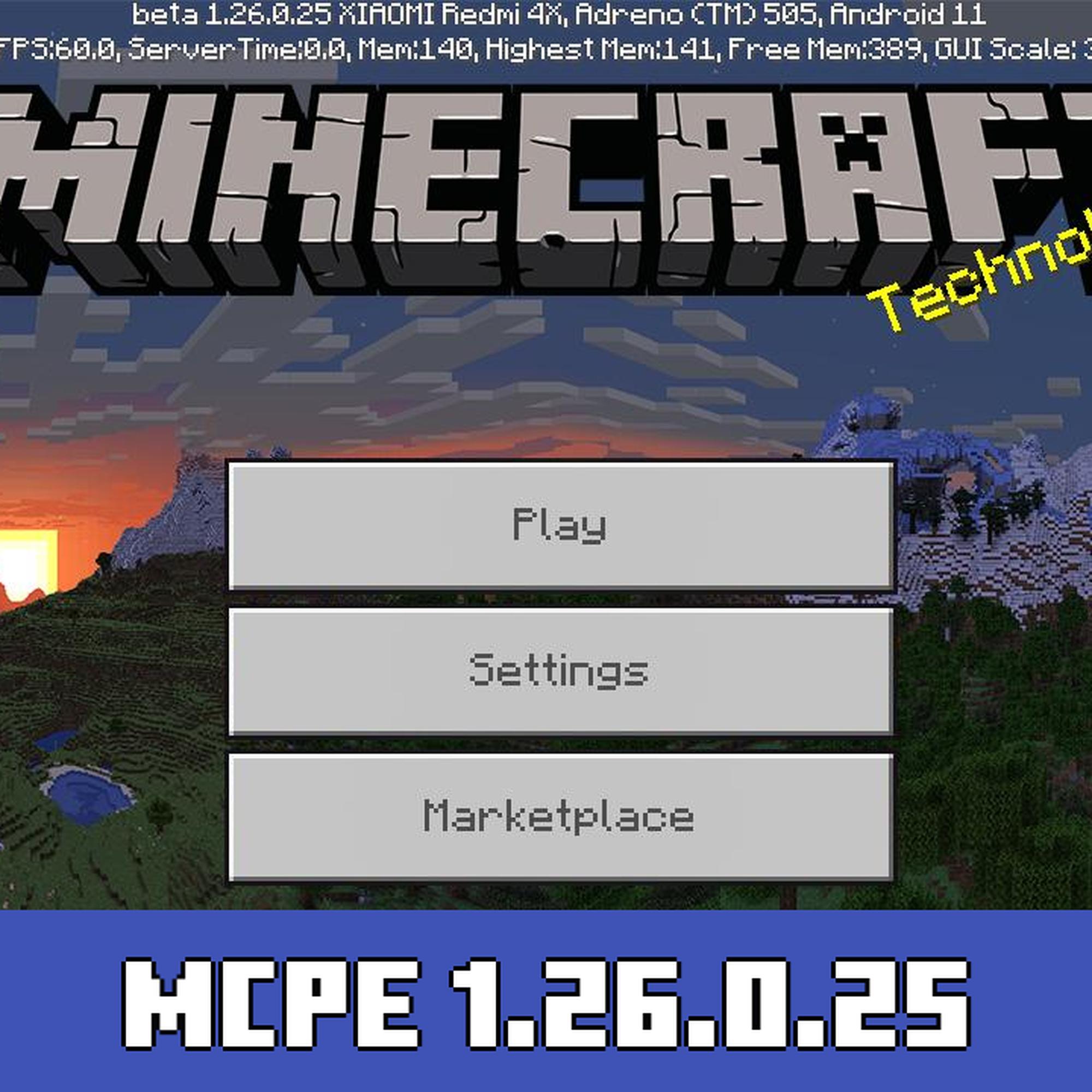 Download Minecraft 26.0.25 APK for Android Free (Beta version 1.26.0.25)