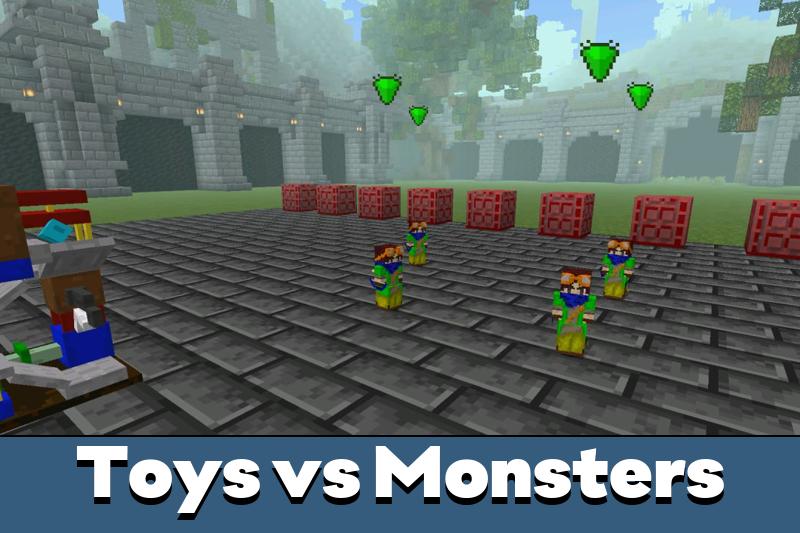Download Toys and Monsters Mod for Minecraft PE – Strategy Defense Addon