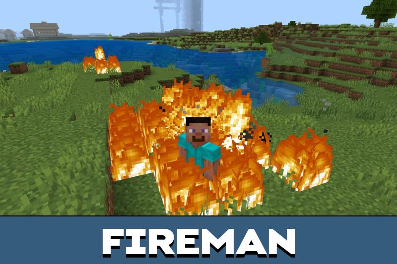 Download Fireman Mod for Minecraft PE