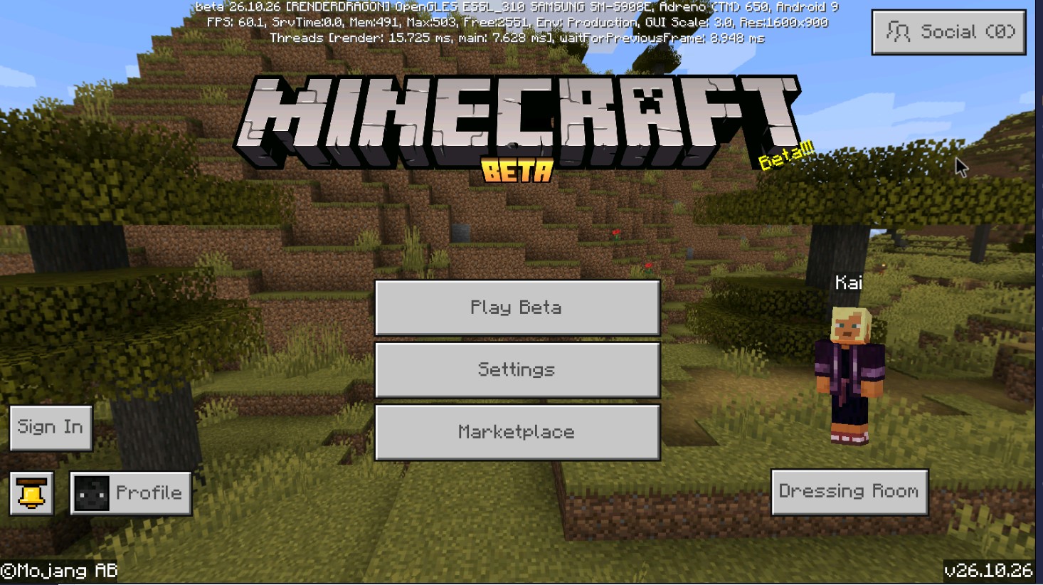 Download Minecraft 26.10.26 (1.26.10.26) APK free (Beta update)